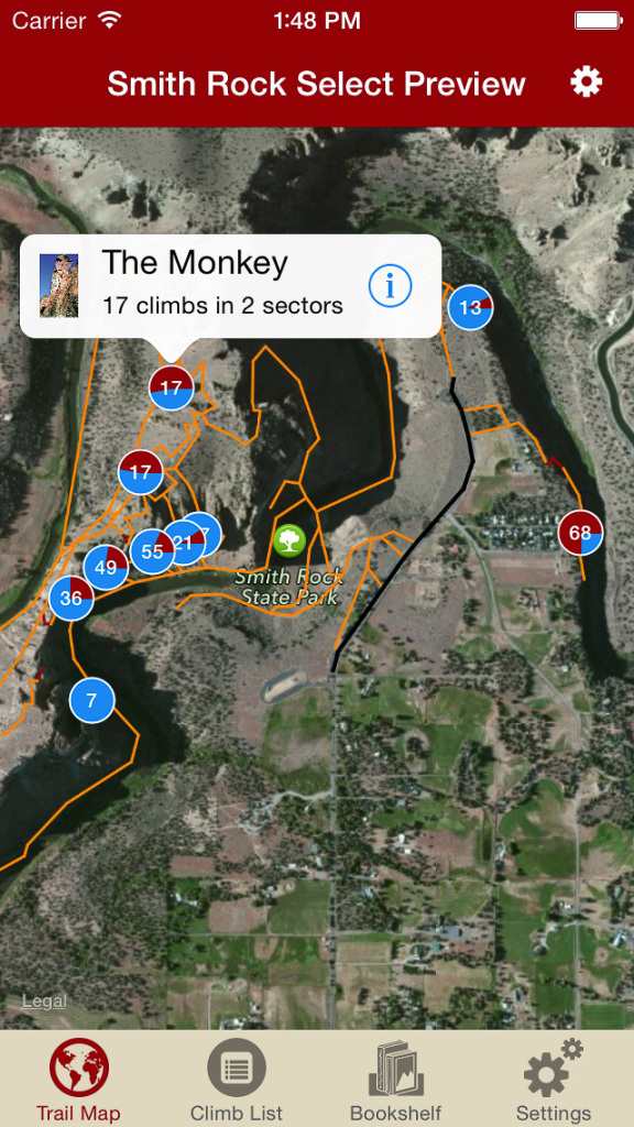 Smith Rock Climbing guidebook