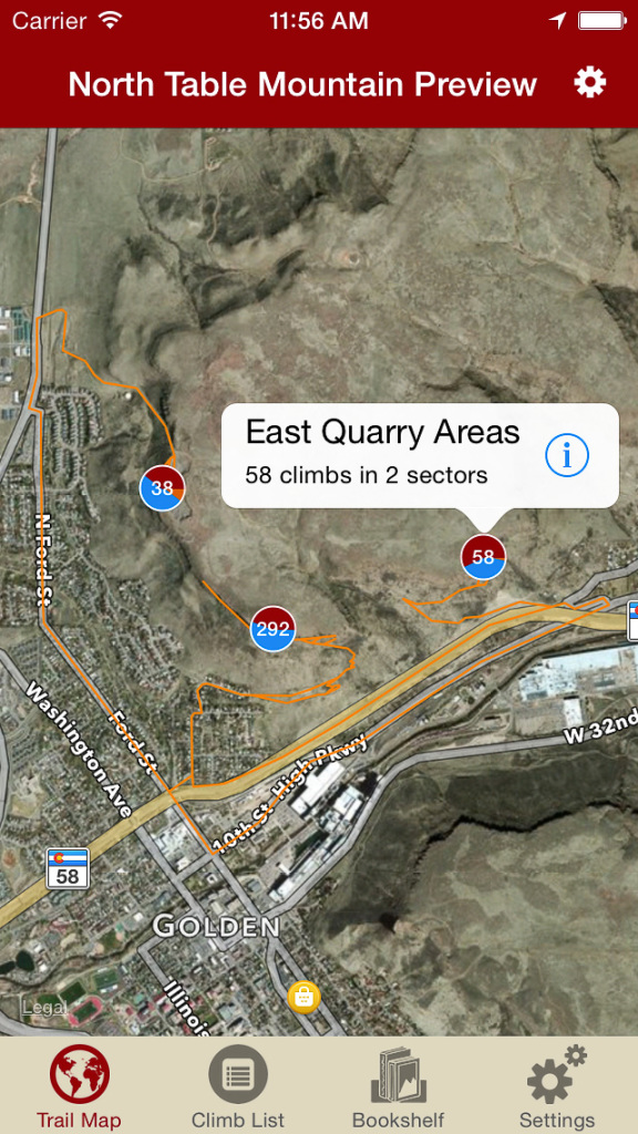 North Table Mountain rock climbing guidebook
