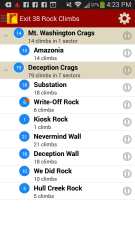 Exit 38 Rock Climbing guidebook