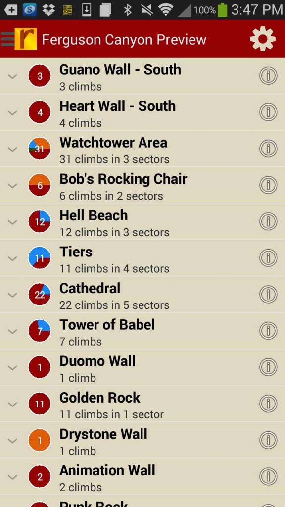 Ferguson Canyon Rock Climbing Guidebook