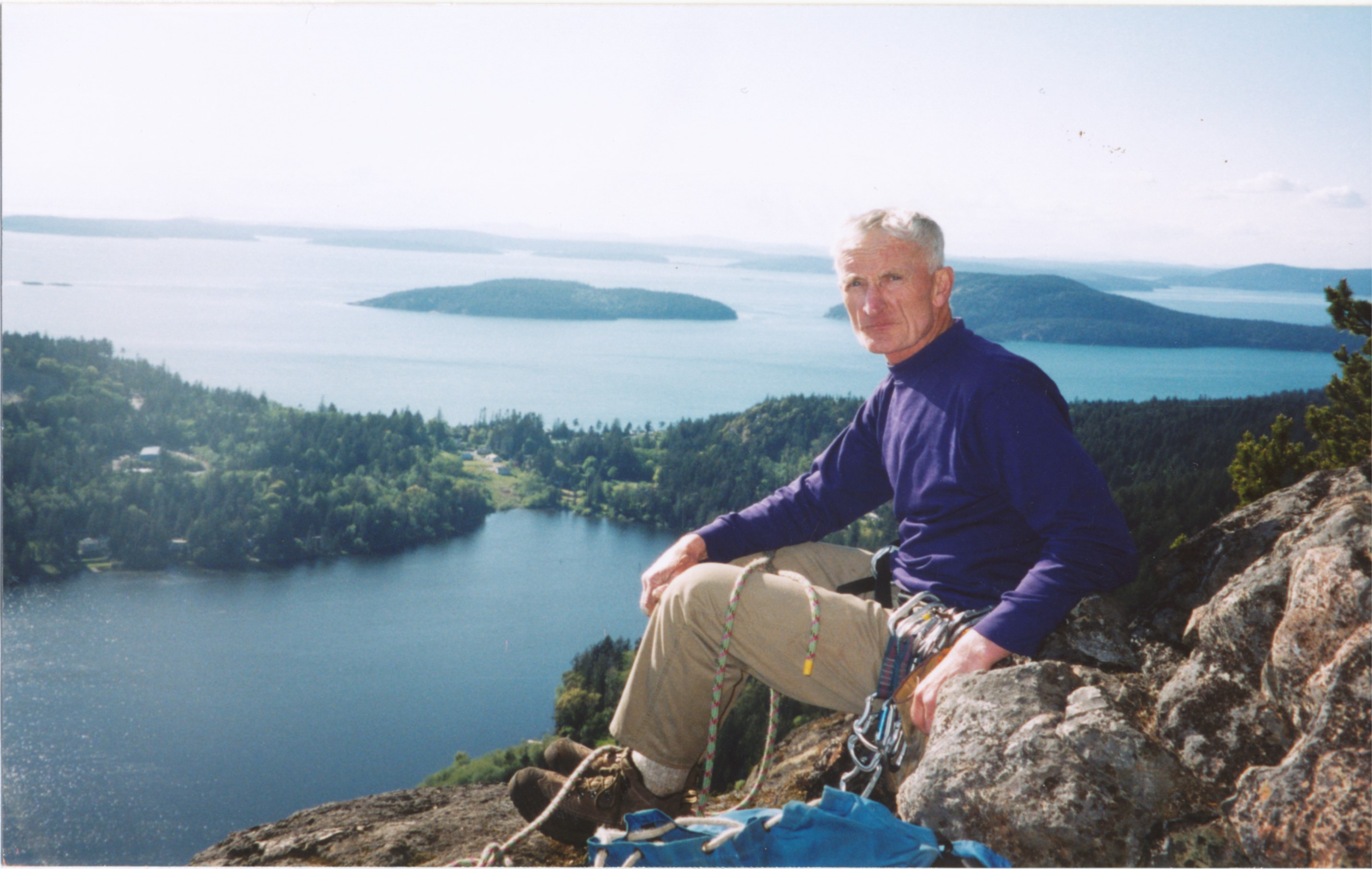 Mt. Erie rock climbing guidebook author Dallas Kloke